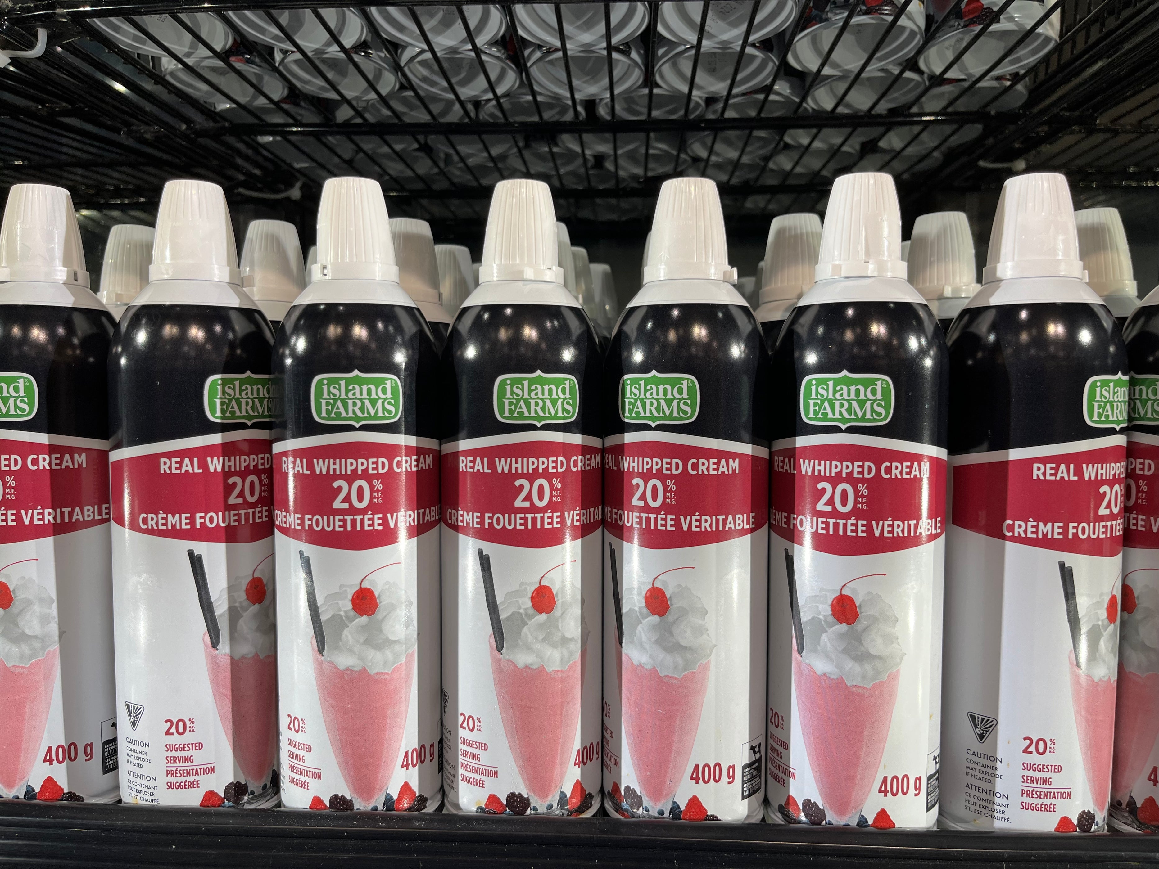 REAL WHIPPED CREAM CANS 400G– Krause Farms Ltd