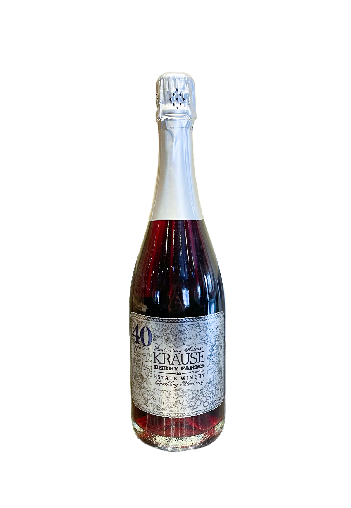 BLUEBERRY SPARKLING WINE BOTTLE– Krause Farms Ltd